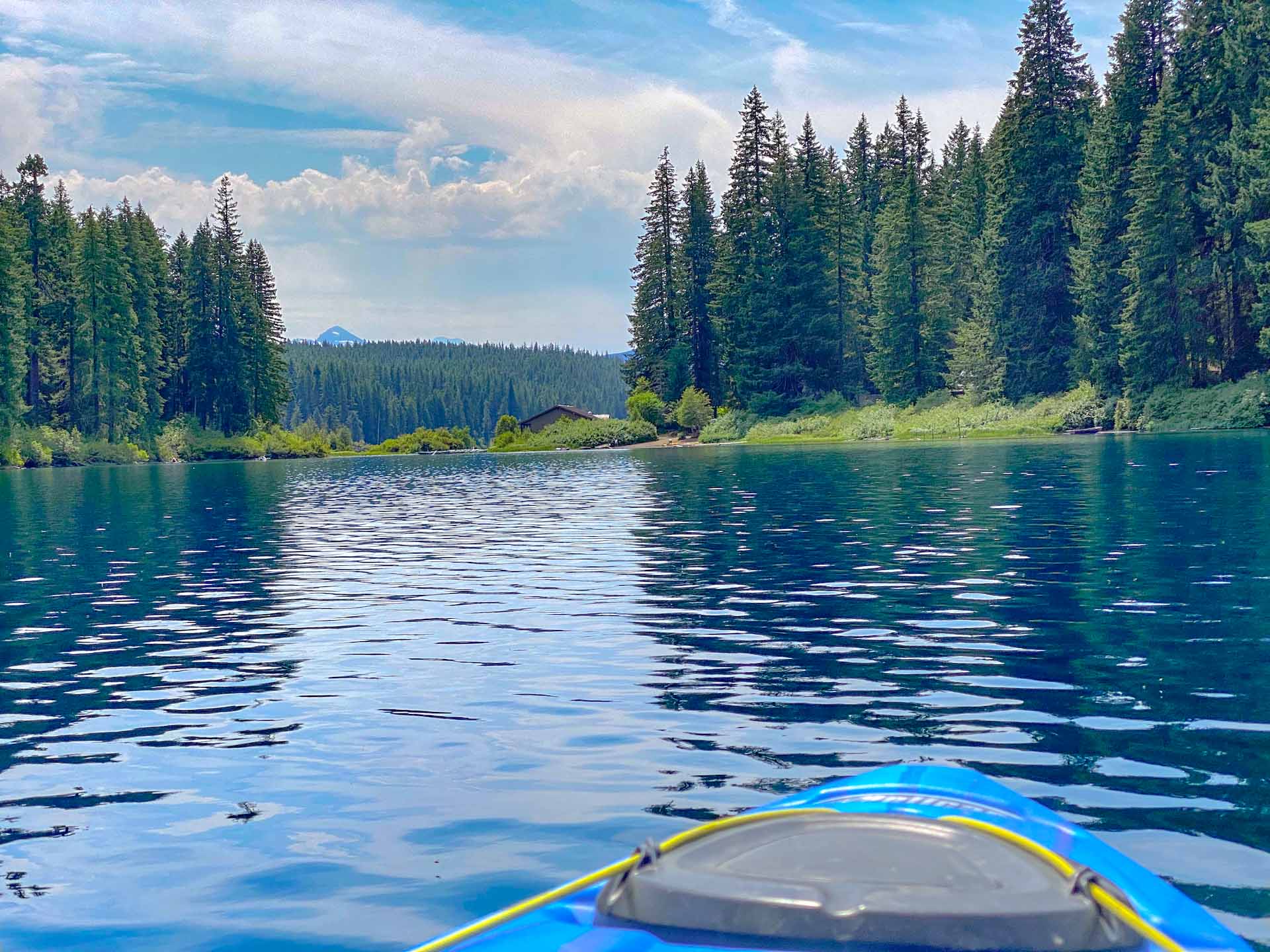 What Lies Beneath Clear Lake in Oregon: Kayaking the Great Blue