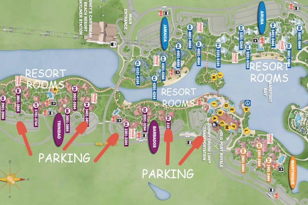 Caribbean Beach Resort Disney Map